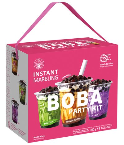 Instant Boba Party-Kit 3 tastes x2 (O's) 360gr.
