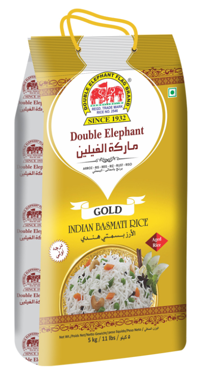 Basmati Rice (Double Elephant) - 5kg.