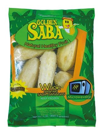 Whole Steamed Saba Bananas (Golden Saba) - 454gr.