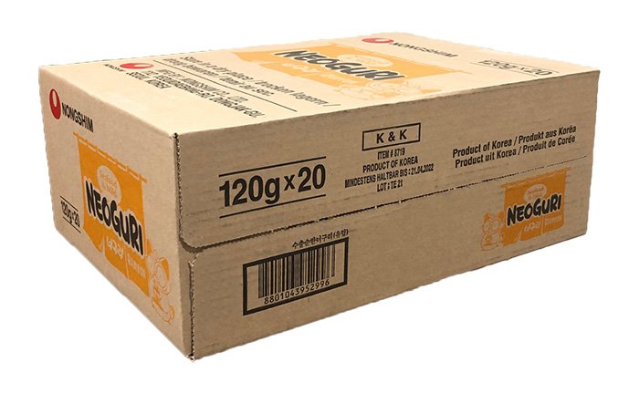 NongShim - Neoguri Seafood & Mild - 20 x 120gr.